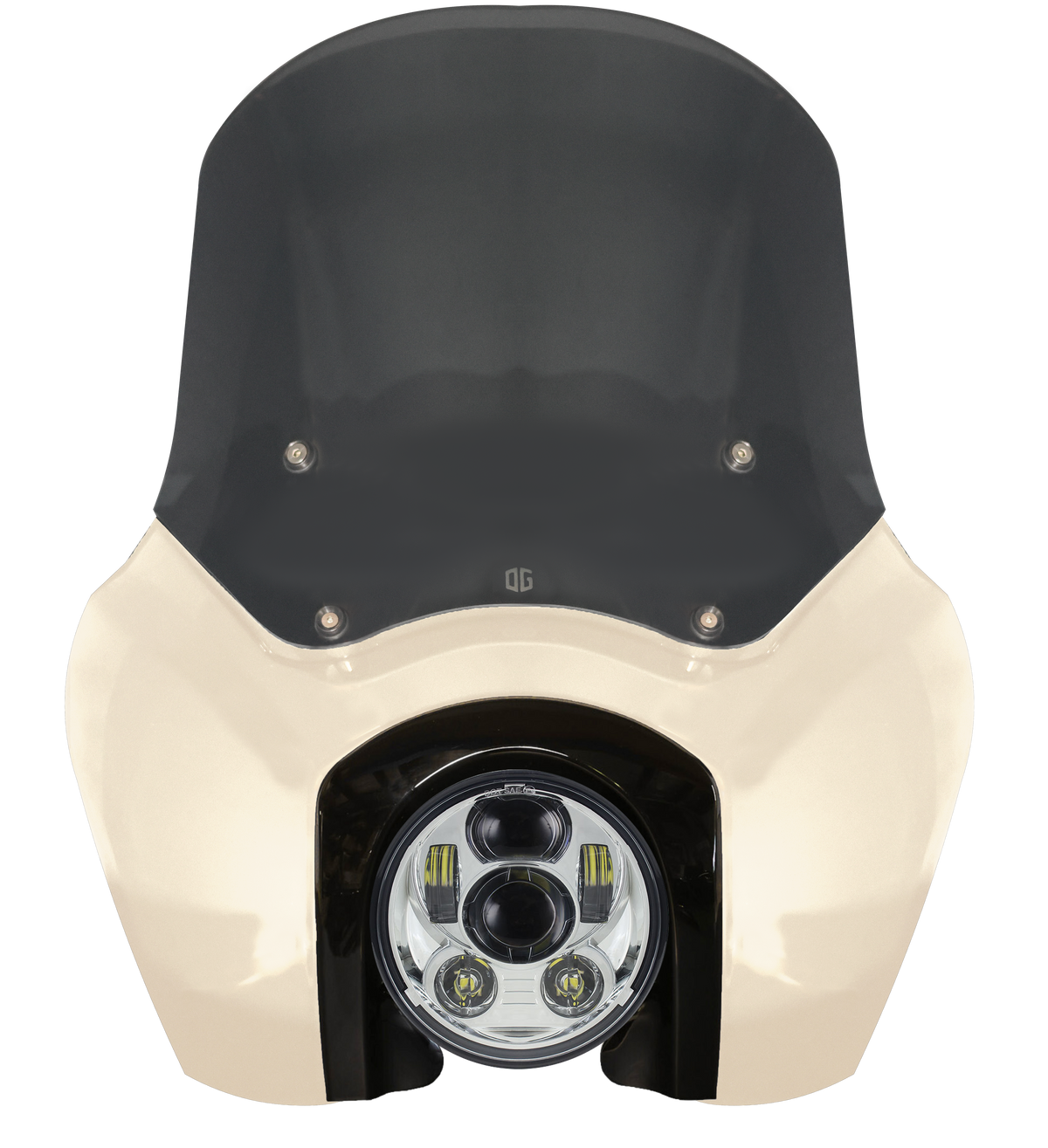 OG Softail Low Rider S Complete T-Sport Fairing Kit - White Sand Pearl